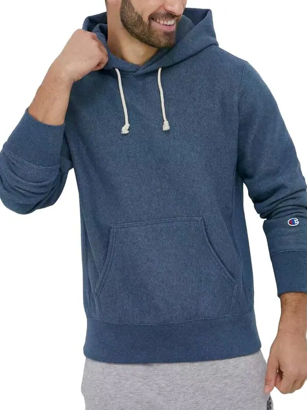 Champion Hooded Sweatshirt With Drawstring - Blue