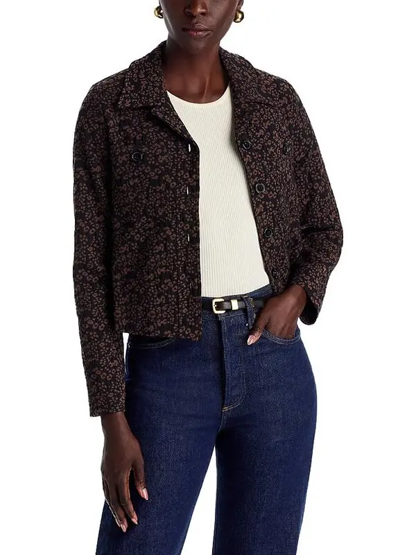 LA FEE MARABOUTEE Crop Jacket - Noir/macadamia