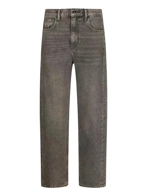 Liu Jo Stonewash Logo-patch Jeans - Brown