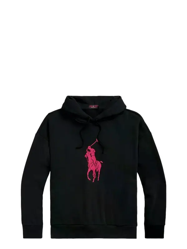 Polo Ralph Lauren Big Pony-print Hoodie - Black
