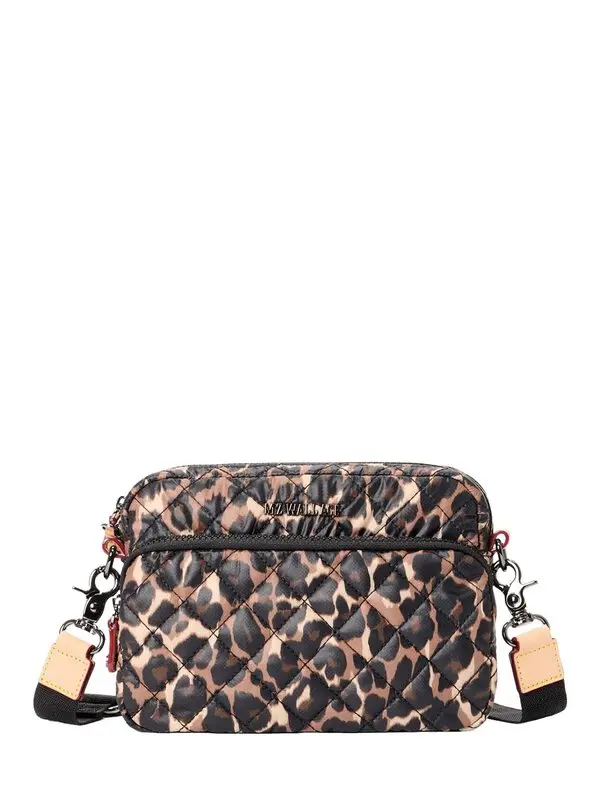 Mz Wallace Small Metro Quilted Camera Bag - Leopard