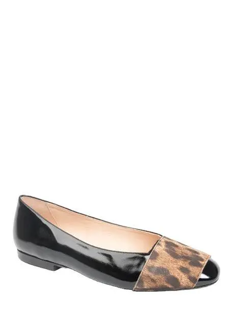 PATRICIA GREEN Milan Flat - Black/leopard