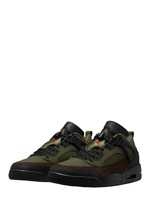 JORDAN Spizike Low Sneaker - Medium Olive/university Red