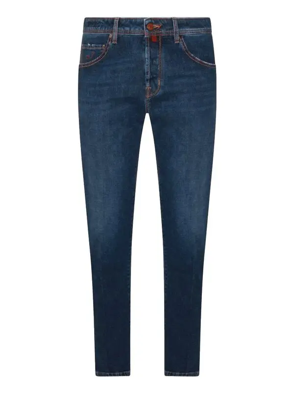 Jacob Cohen Cotton Slim Fit Jeans - Medium Blue