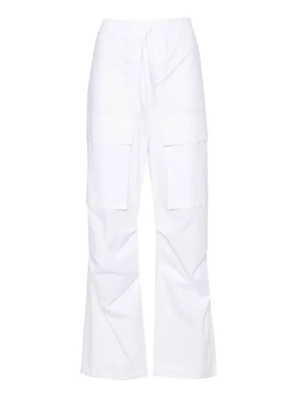 P.a.r.o.s.h Straight-leg Cotton Cargo Trousers - White
