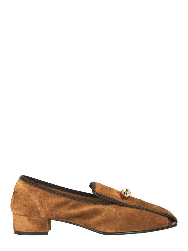 HERBERT LEVINE Showtime 30 Suede Loafer - Beige