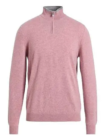 Fedeli Cashmere Half-zip Sweater - Pink