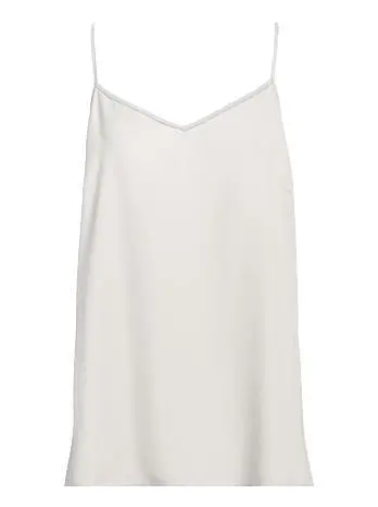 Fabiana Filippi Acetate And Silk Camisole - Light Grey