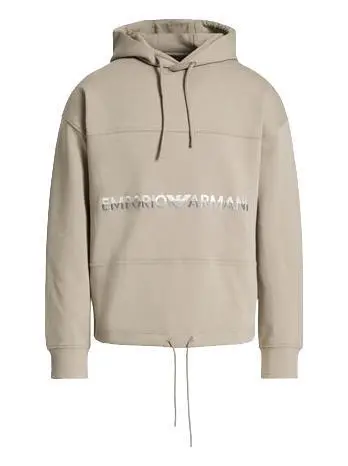Emporio Armani Cotton-blend Jersey Sweatshirt - Beige
