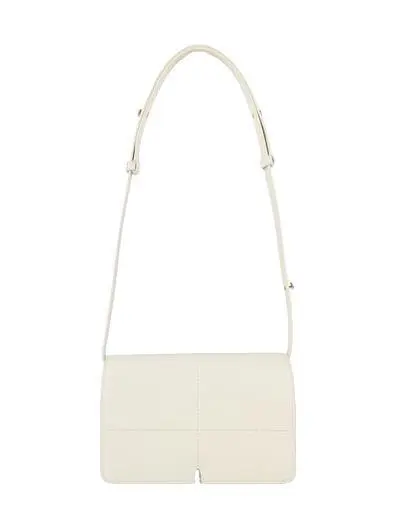 Burberry Handbag In Cow Leather - Off White