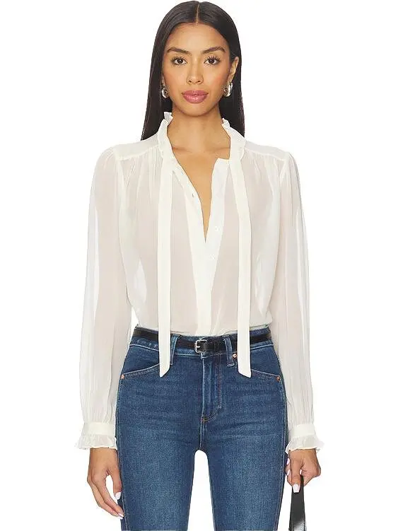 Paige Leya Blouse - Antique White