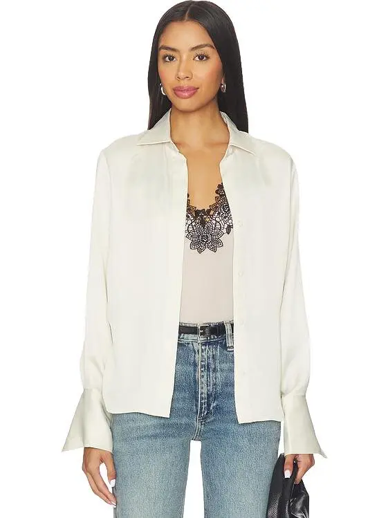 Rag & Bone Venus Popover Blouse - Ivory