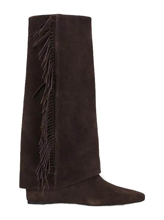Simkhai Quinn Fringe Boots - Cacao