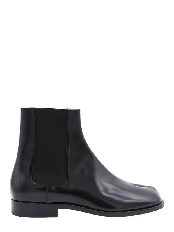 MAISON MARGIELA Leather Tabi Chelsea Boots - Black