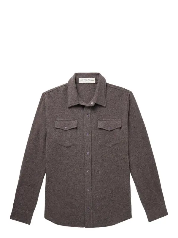 GOD'S TRUE CASHMERE Cashmere Shirt - Brown