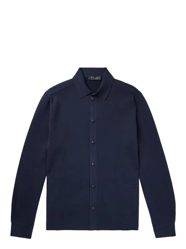 Loro Piana Agapanto Cotton Shirt - Blue