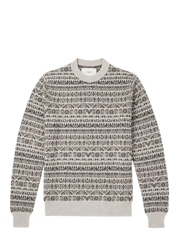 Purdey Vigo Slim-fit Fair Isle Wool Sweater - Neutrals