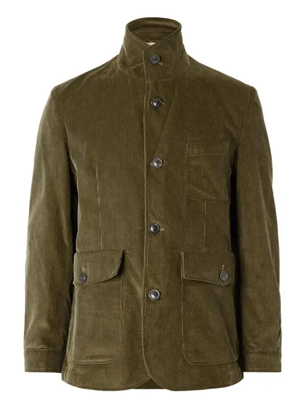 Purdey Petersham Cotton-corduroy Jacket - Green
