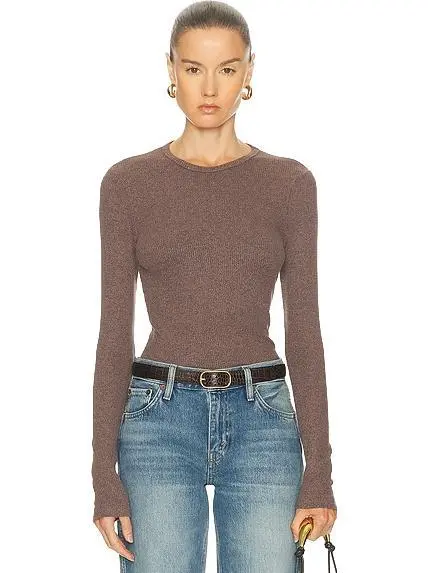 AGOLDE Delphi Slim Tee - Ceramic