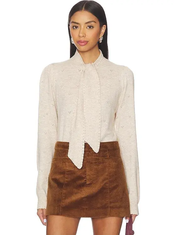 Astr The Label Ovalia Sweater - Neutral