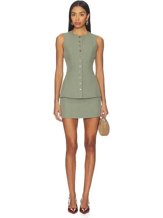 ALL THE WAYS Karina Skirt Set - Olive