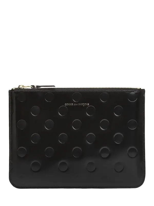 Comme Des Garçons Logo-printed Pouch - Black