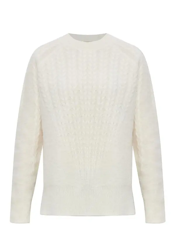 ALLSAINTS Braided Cable Knit Sweater - White