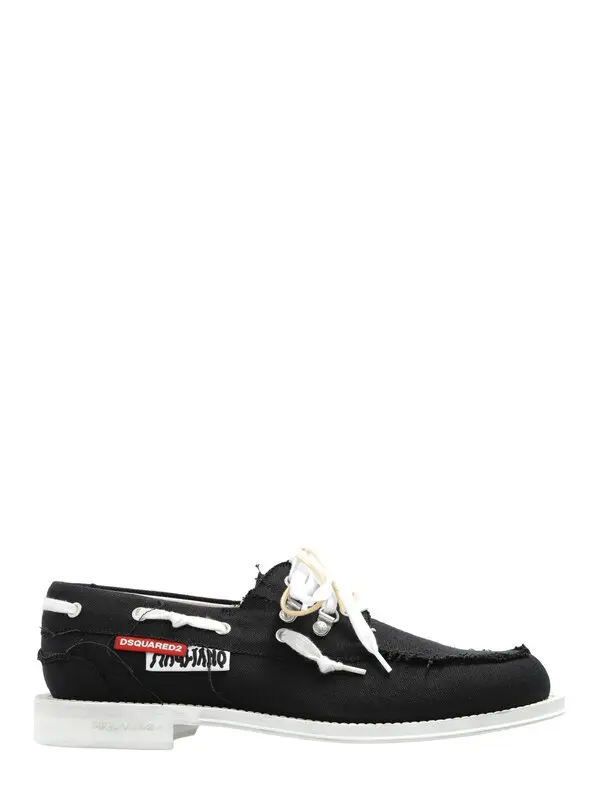 Dsquared2 X Magliano Boat-style Loafers - Black