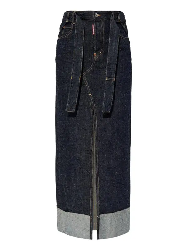 Dsquared2 X Magliano Long Denim Skirt - Navy Blue