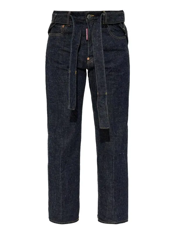 Dsquared2 X Magliano High-waisted Jeans - Navy Blue