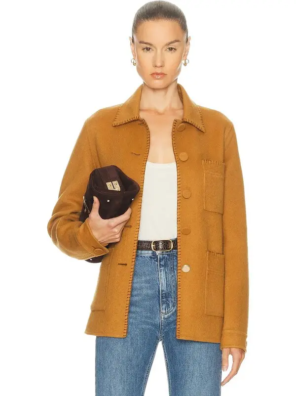 Gabriela Hearst Ulu Chore Jacket - Yellow Ochre