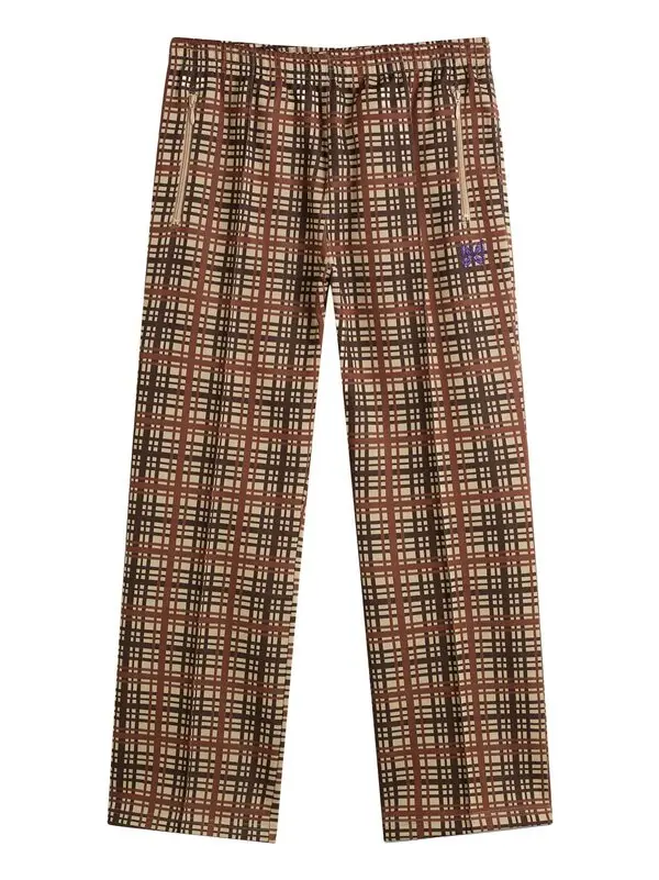 Needles Poly Jacquard Track Pants - Plaid