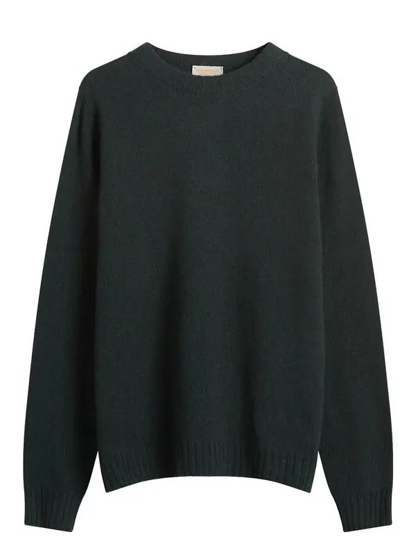 John Smedley Norfolk Cashmere Crew Neck Jumper - Douglas Fir