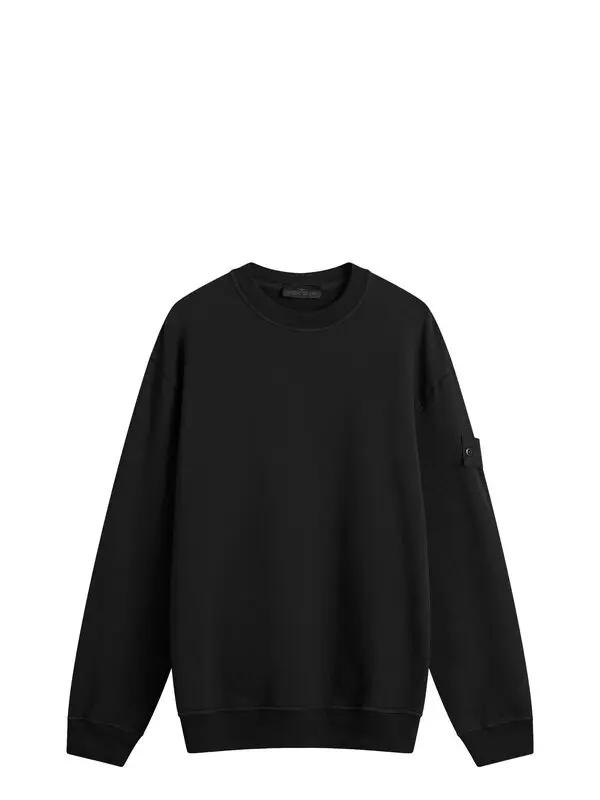 Stone Island Ghost Crew Neck Sweatshirt - Black