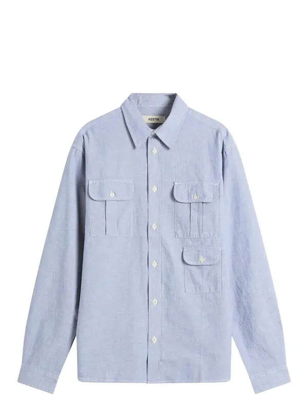 KESTIN Kinnaird Shirt - Blue Chambray