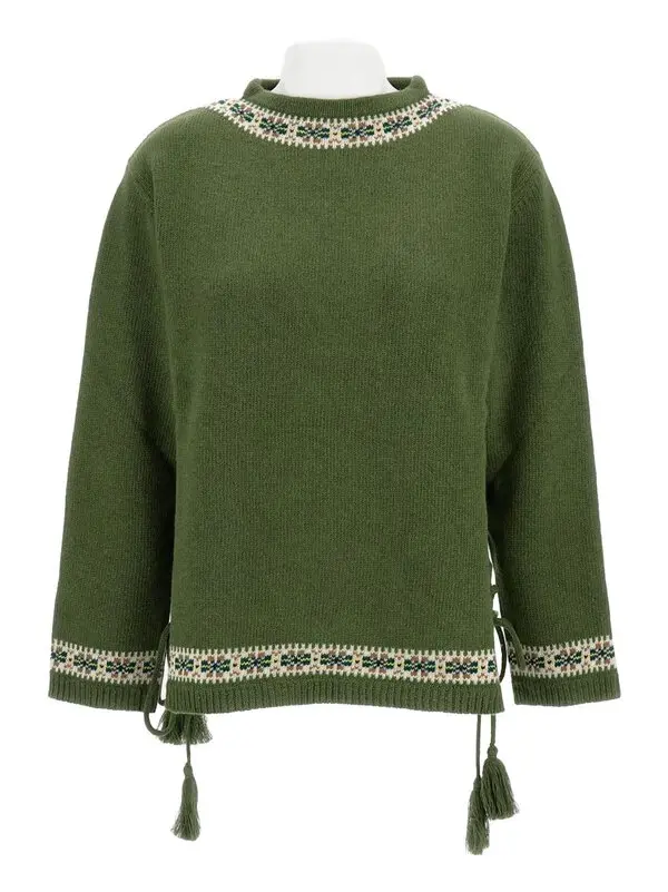 BODE NEW YORK Moritz Sweater - Green
