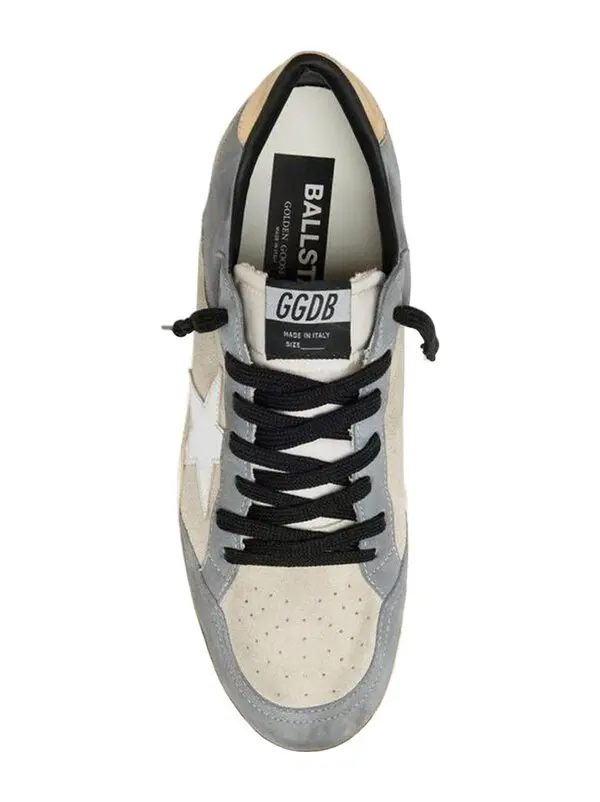 GOLDEN GOOSE Ball Star Leather Low-top Sneakers - Gray