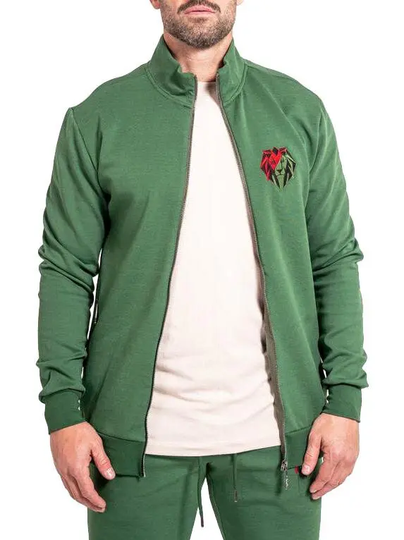 MACEOO Zipper Ascension86 Knit Track Jacket - Green