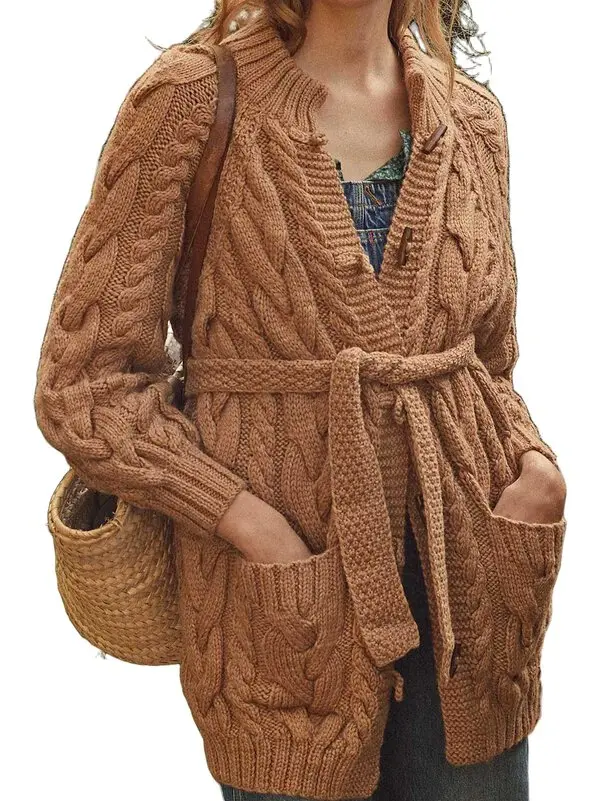 HMD Beech Cardigan Sweater - Camel