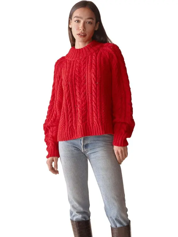 HMD Serena Cable Knit Sweater - Red Sumac