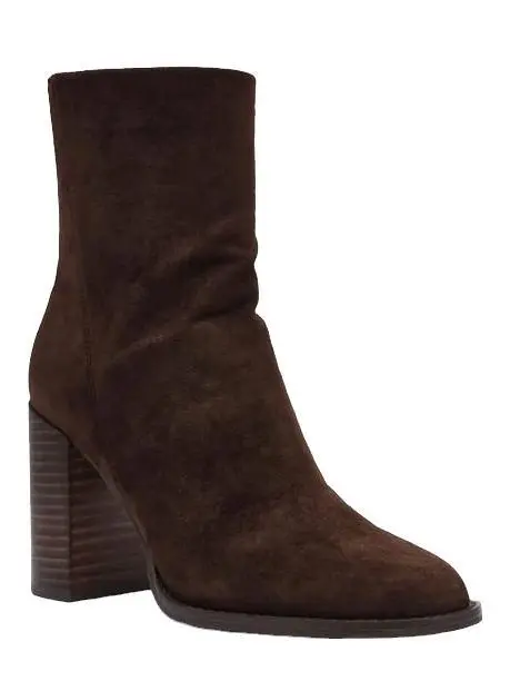 Steve Madden Obsession Bootie - Chocolate Brown Suede