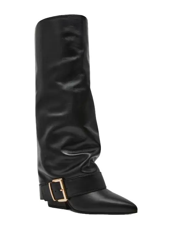 Steve Madden Illuzion Boot - Black Leather