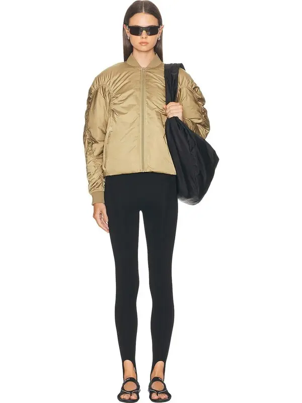 On X Zendaya Bomber Jacket - Nutmeg