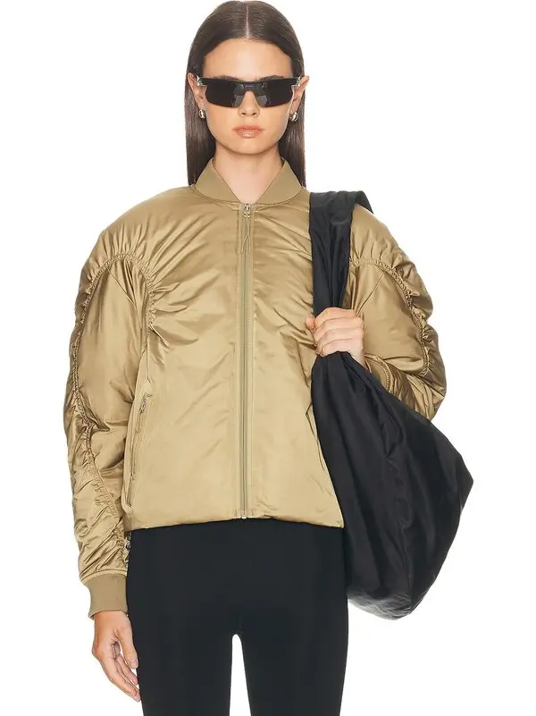 On X Zendaya Bomber Jacket - Nutmeg