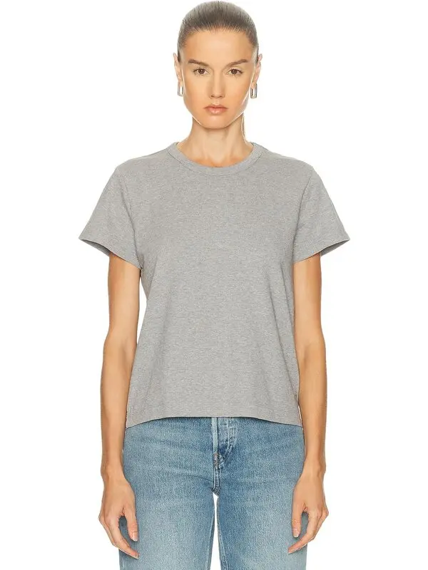 EAVES Lene Boxy Tee - Heather Grey
