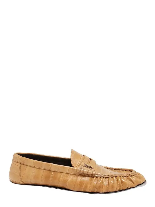 Saint Laurent Le Loafer Eel Leather Penny Loafers - Soft