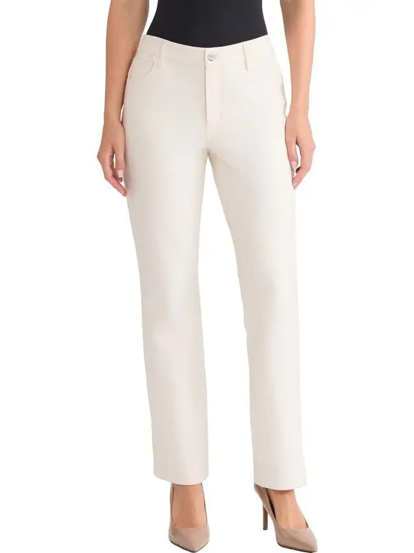 Jones New York Lexington Straight Leg Pants - Jones White
