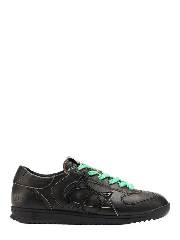 NAKED WOLFE Exposuree Leather Sneakers - Black