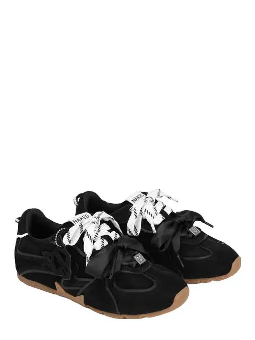 NAKED WOLFE Adored Suede Sneakers - Black
