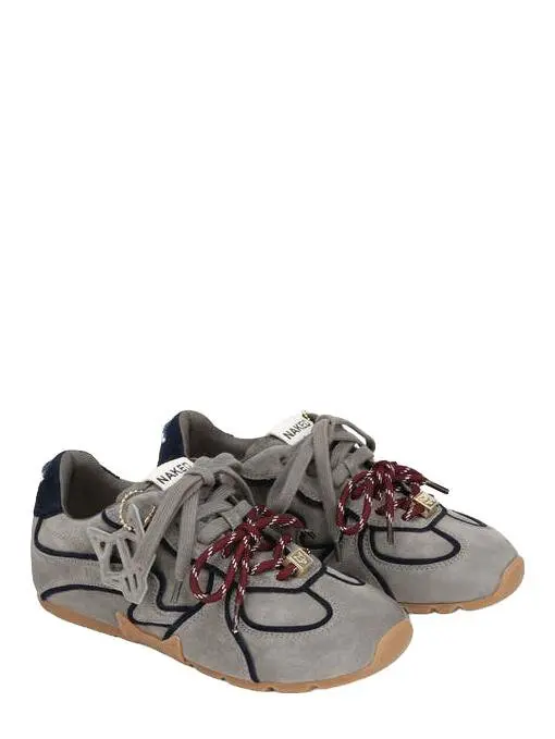 NAKED WOLFE Adored Suede Sneakers - Grey